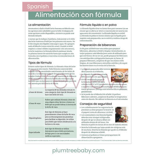 Formula and Bottle-Feeding Handouts - Pack of 50 – Plumtree Baby